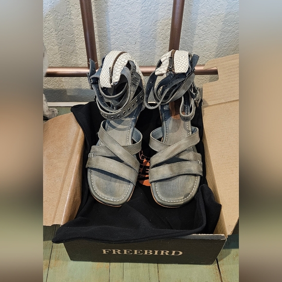 Freebird by Steven | Shoes | Freebird Sandal Sydney Blue Multi Size 1 ...